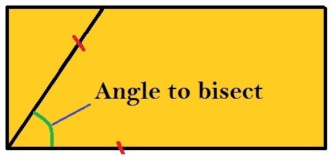 Bisect an angle, dividing angles