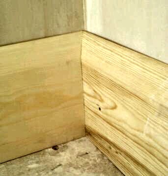 How to scribe skirting board at internal corners