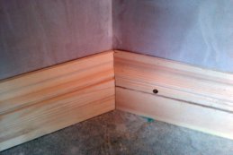 How to scribe skirting board at internal corners